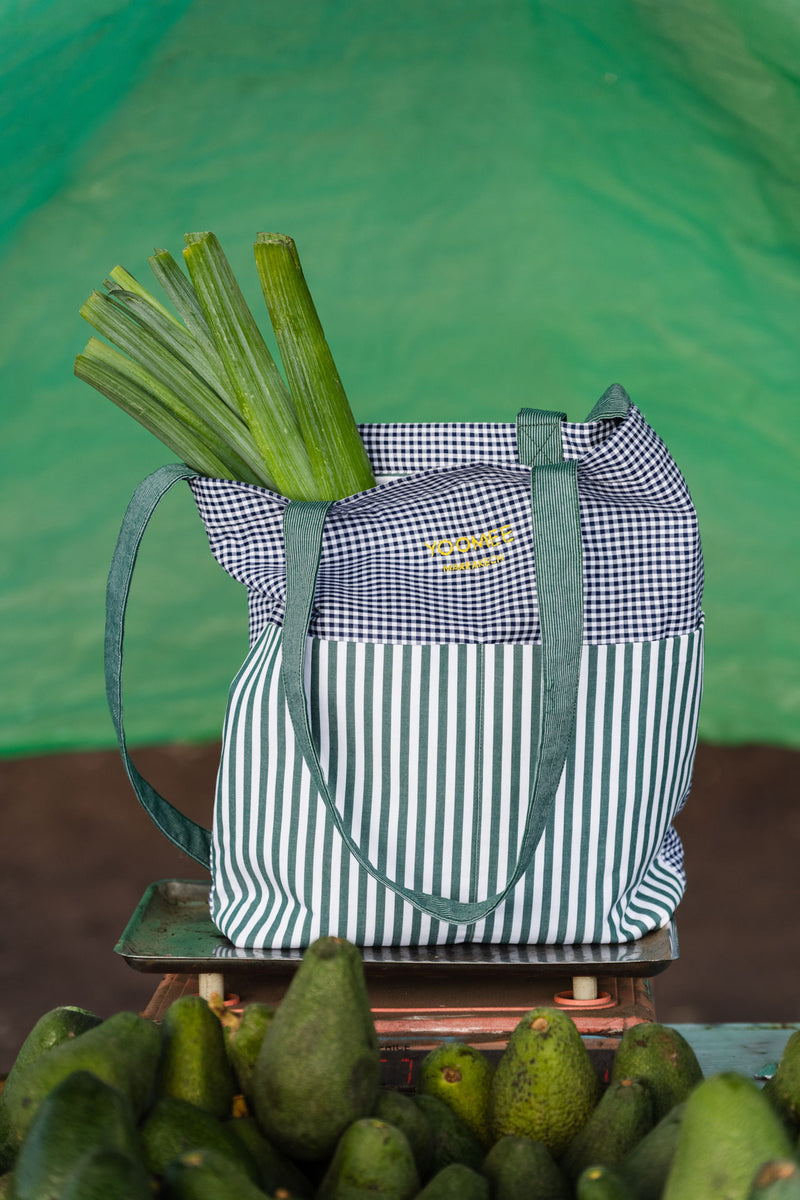 Bag - SOUMIA - Marine/Green – collab zürich
