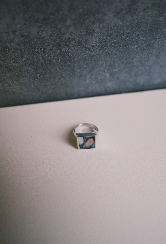 ring - miro - opal - silver – collab zürich